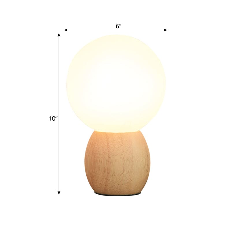 LumiOrb - Orbs Nightstand Lamp with Wooden Base