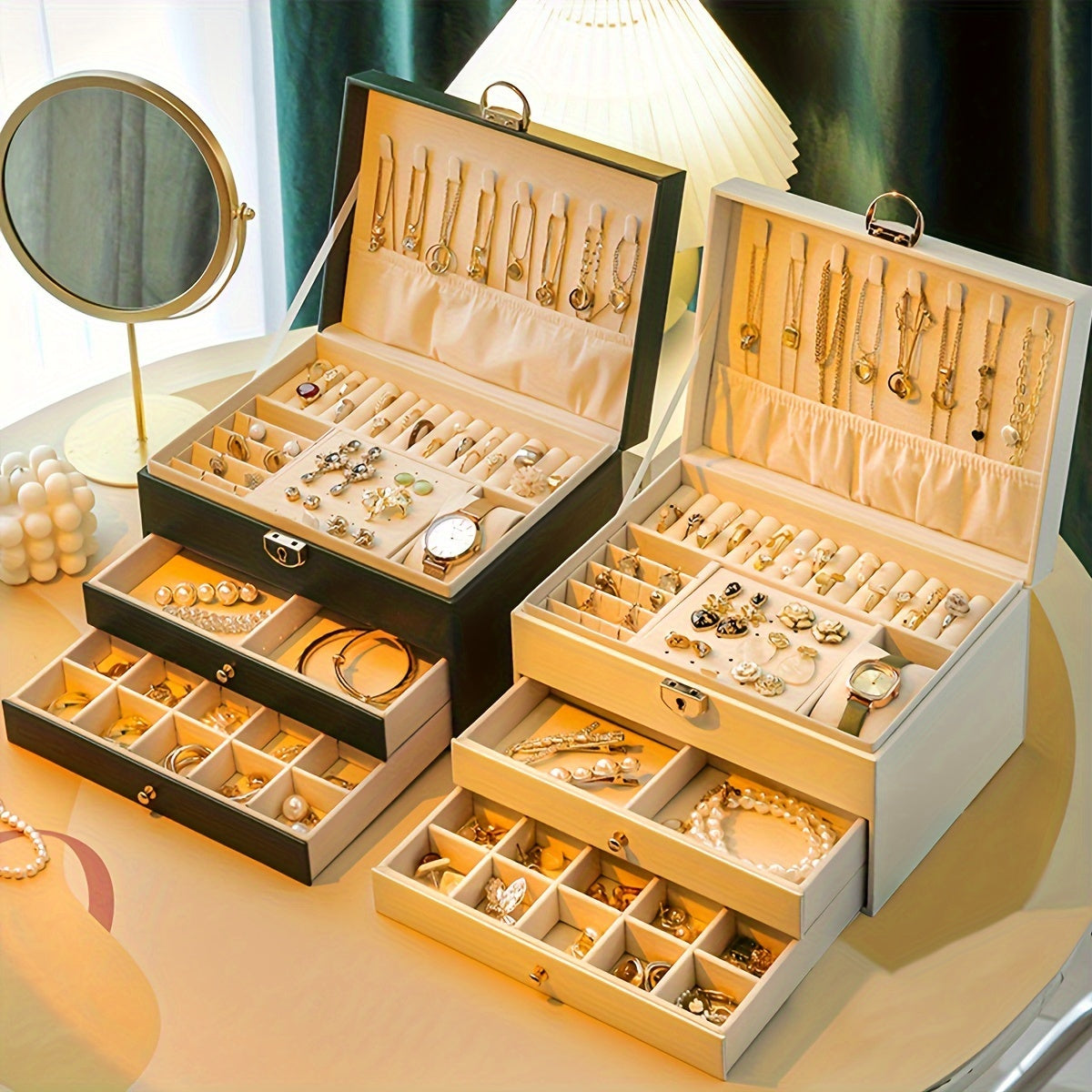 Sieraden Organizer Box – Luxe Opbergdoos voor Kettingen, Ringen en Arm